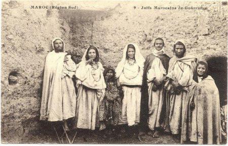 JUIFS DE GOURRAMA D'AUTREFOIS. MAROC.